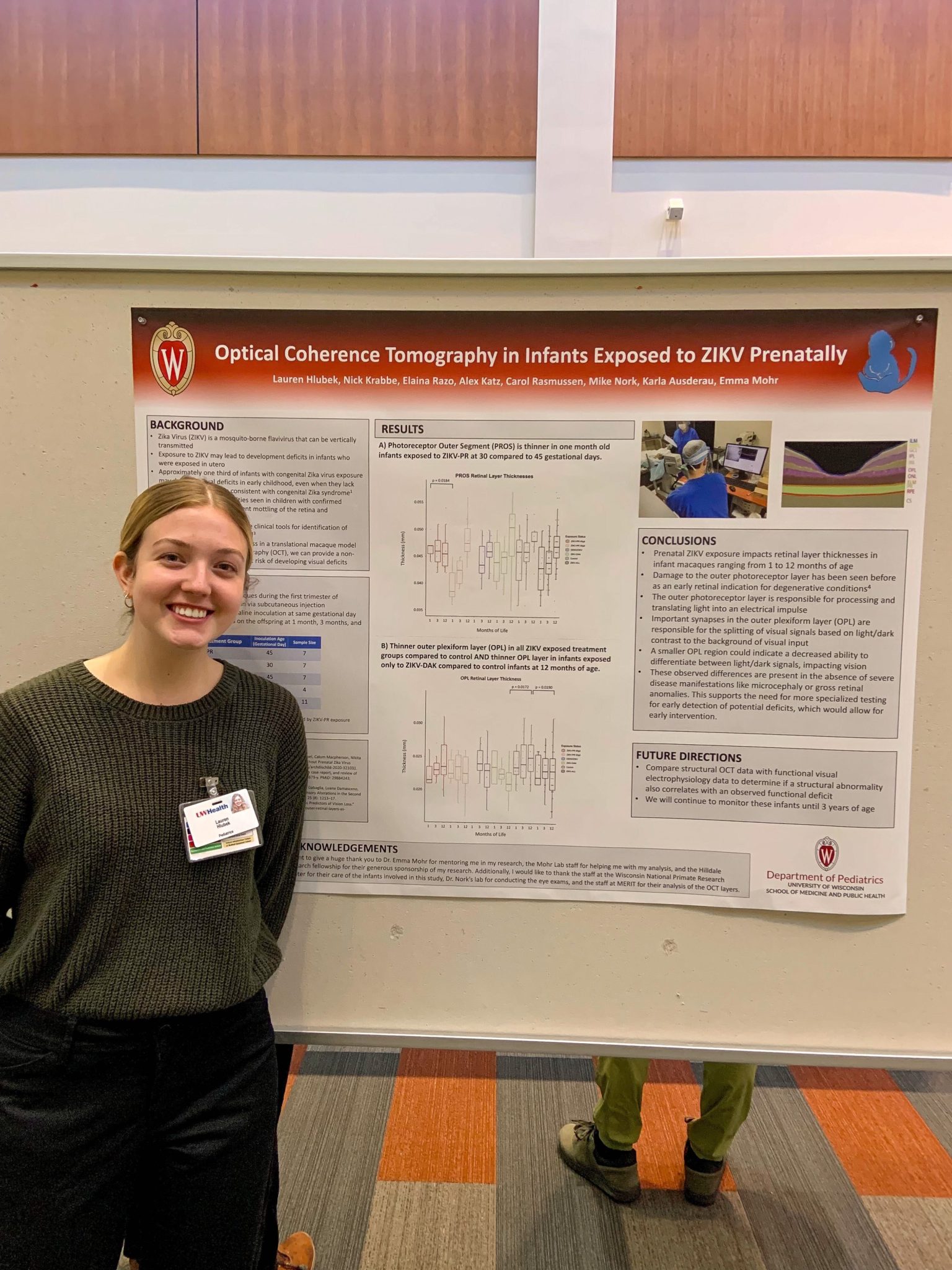 Lauren Hlubek presents poster at 14th Annual Vision Science Poster ...